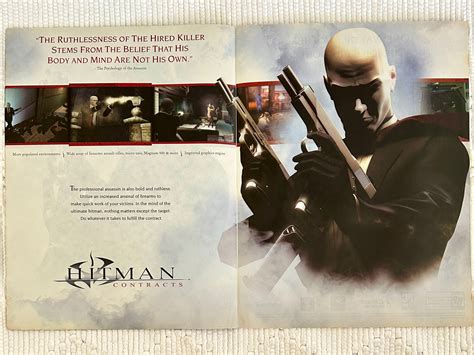 Hitman Contracts Ps2 Xbox Pc Original Vintage Advertisement Pri