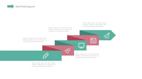 Illustration Of Set Of Steps With Arrow Process Diagram Going Up And Down Google Slide Theme And