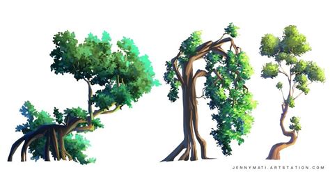 Как рисовать деревья Pokemon Fan Art Pokemon Fan Art