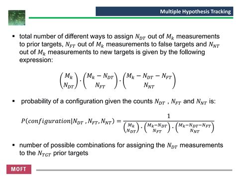 MHT Multi Hypothesis Tracking Part1 PPT