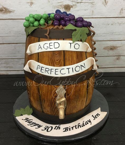 Wine Barrel Birthday Cake