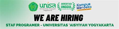 Lowongan Pekerjaan Staf Programmer 2024 Sdm Universitas Aisyiyah