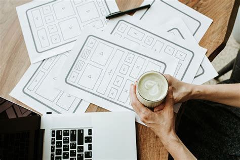 Ux 웹 사이트 디자인 와이어 프레임 스케치 프로토 타입 프레임 워크 레이아웃 미래 디자인 프로젝트 Uiux 사용자 인터페이스