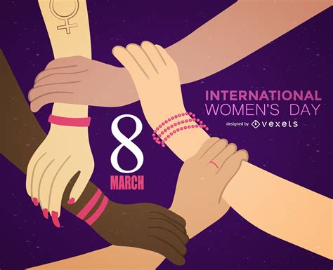 8 March International Womens Day Illustration Vector Download