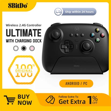 8bitdo Ultimate Wireless Gaming Controller 2 4g Doca De Carregamento