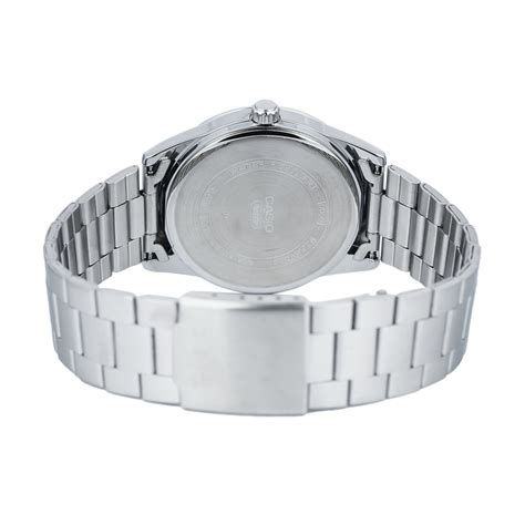 Jam Tangan Casio Mtp Vd03d 3a1 Men Green Dial Stainless Steel Band Carolina Watch