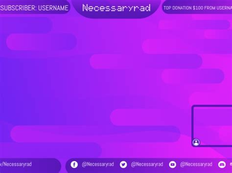 Placeit OBS Stream Overlay Template For Gamers Featuring A Simple Webcam Frame