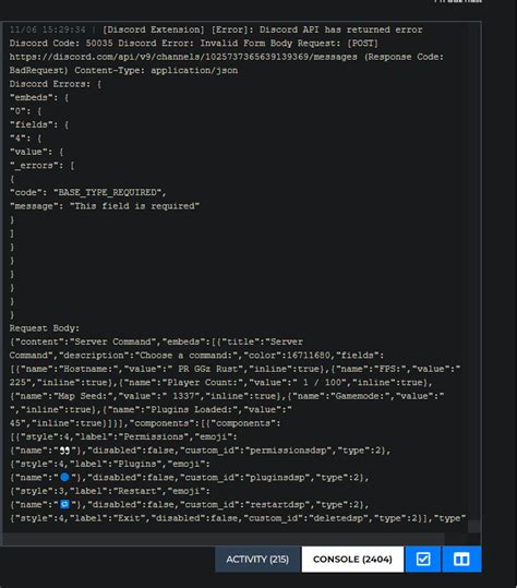 Error In Console Support Codefling