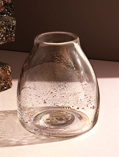 Gold Fleck Glass Vase Molten 1090 Rêve En Vertold