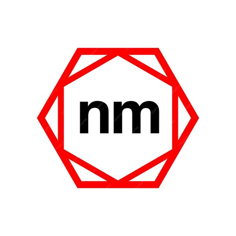 Premium Vector Nm Hexagon Typography Monogram Vector Nm Brand Name Icon