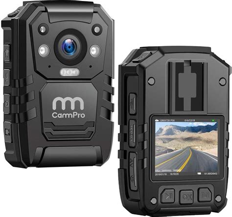 1296P HD Police Body Camera 128G Memory CammPro Premium Portable Body
