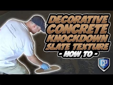 Decorative Concrete Knockdown Slate Texture HOW TO YouTube
