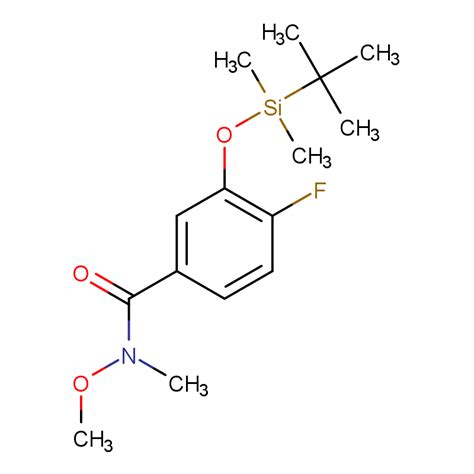 3 Tert Butyldimethylsilyl Oxy 4 Fluoro N Methoxy N Methylbenzamide