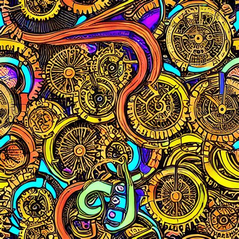 Steampunk Neon Graphic · Creative Fabrica