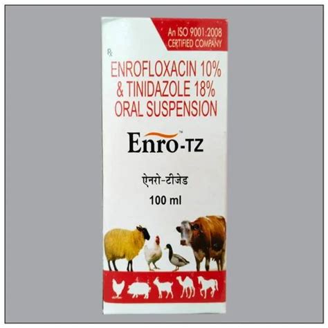 Enrofloxacin 10 Tinidazole18 Enro TZ Oral Kevinjo Pharmaceuticals
