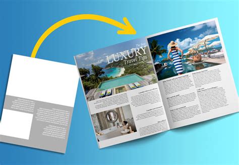 Blank Magazine Article Template