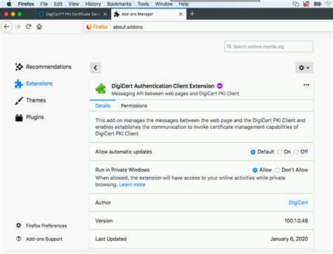 Digicert Pki Authentication Client Extension V1001051 Best