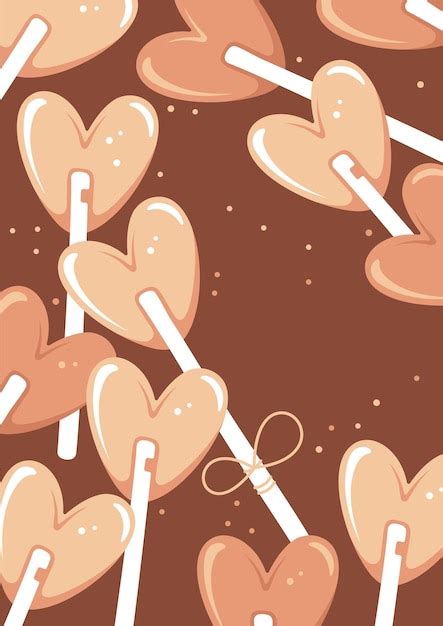 Premium Vector Romantic Love Hearts Card