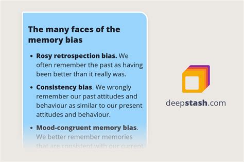 The Many Faces Of The Memory Bias Deepstash