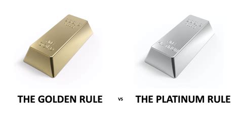 Golden And Platinum Rule The Survival Of The Species Depends On The
