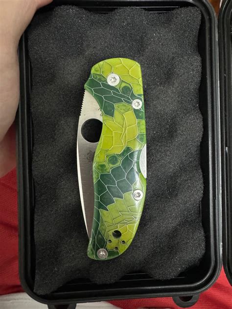 Spyderco Native 5 With Custom Scales Furniture And Home Living