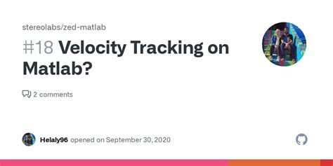 Velocity Tracking On Matlab Issue 18 Stereolabs Zed Matlab GitHub