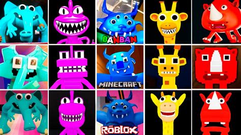 Garten Of Banban 3 4 ALL Jumpscares ORIGINAL Vs ROBLOX Vs MINECRAFT