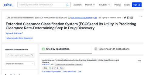 Extended Clearance Classification System Eccs And Its Utility In