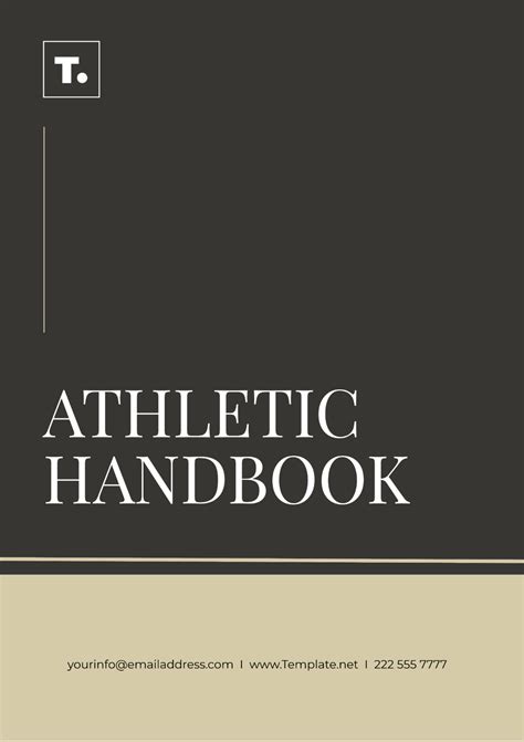 Free Athletic Handbook Template To Edit Online