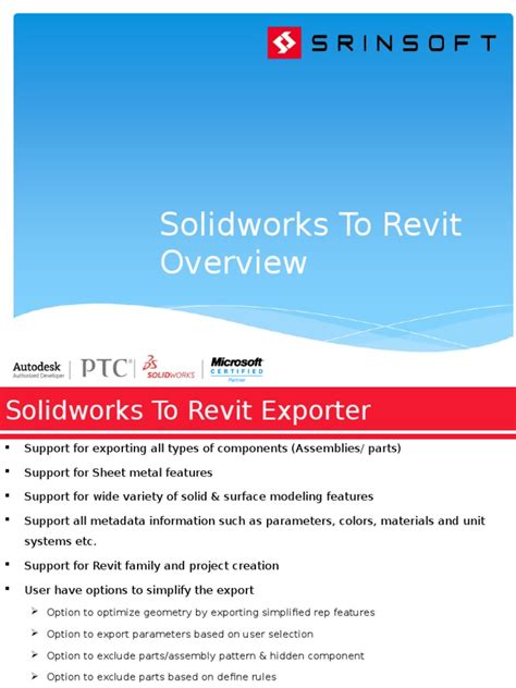 PDF SrinSoft Solidworks To Revit Overview DOKUMEN TIPS