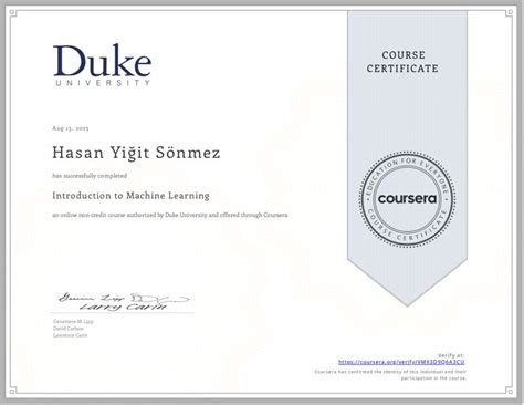 Hasan Yiğit Sönmez On Linkedin Dukeuniversity Machinelearning
