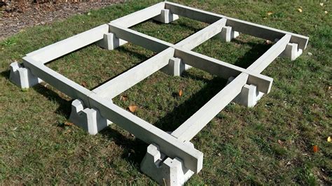 Concrete Block And Beam Foundation The Combination Of Footing And