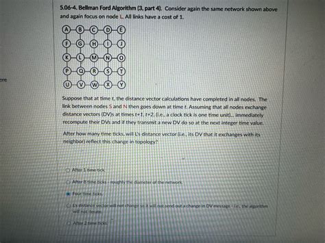 Answered 506 4 Bellman Ford Algorithm 3 Part Bartleby