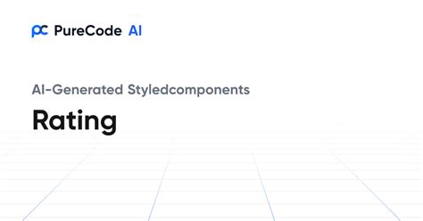 build great styledcomponents rating components faster using ai tools