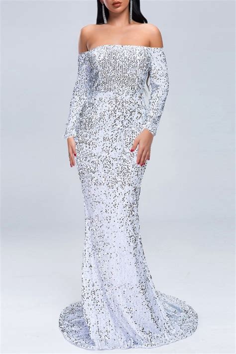 Wholesale Blue Sexy Formal Solid Hollowed Out Patchwork Off The