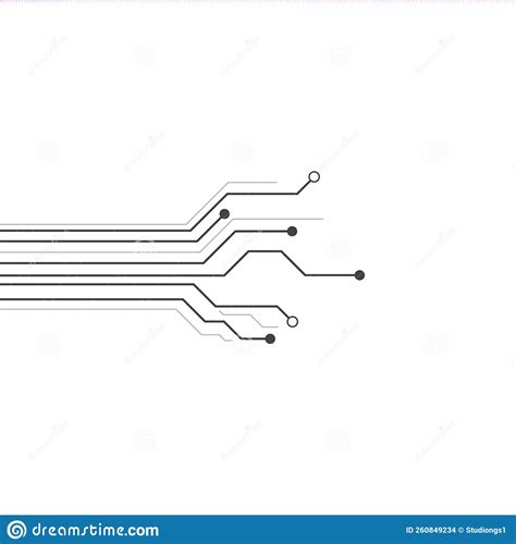 Circuit Vector Illustration Design Template Stock Vector
