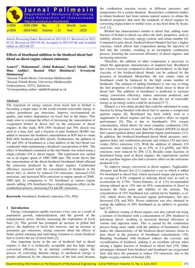Effects Of Bioethanol Addition To The Biodiesel Diesel Fuel Blend On