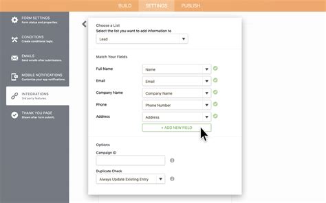 Jotform Salesforce Integration Log In And Integrate Salesforce With