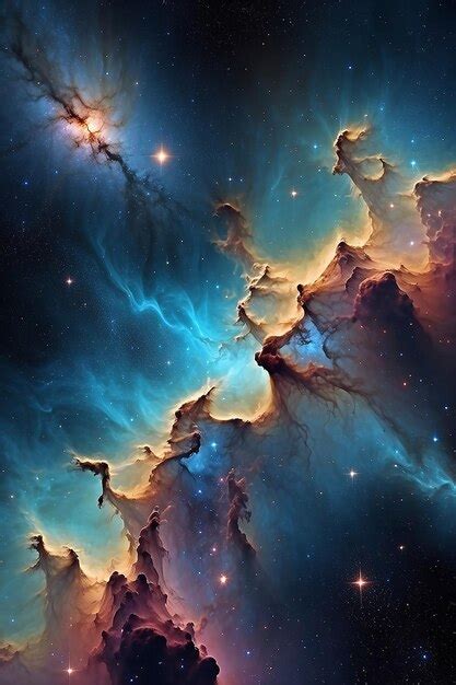 Galaxia Y Nebulosa Fondo Espacial Abstracto Universo Sin Fin Con