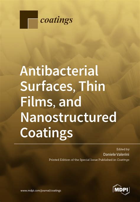 Antibacterial Surfaces Thin Films And Nanostructured Coatings Mdpi Books