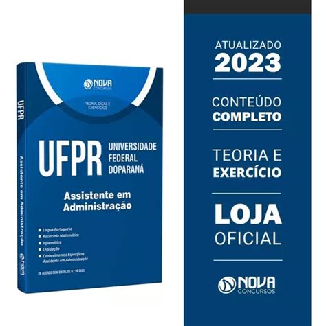 Apostila Ufpr Assistente Em Administração Parcelamento sem juros