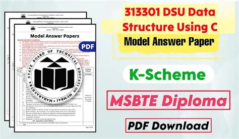313301 Dsu Data Structure Using C Model Answer And Question Papers For K