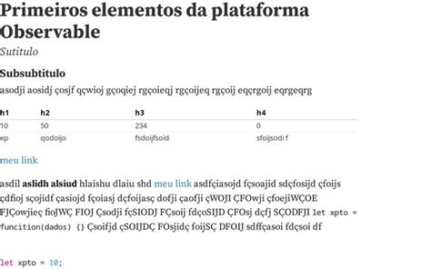 Primeiros Elementos Da Plataforma Observable Guilherme Ranoya