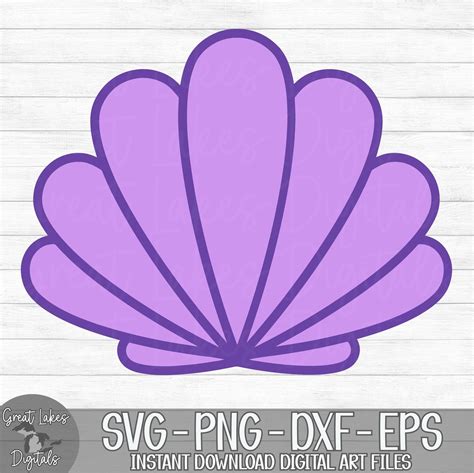 Mermaid Shell Svg In 2021 Mermaid Shell Shells Svg