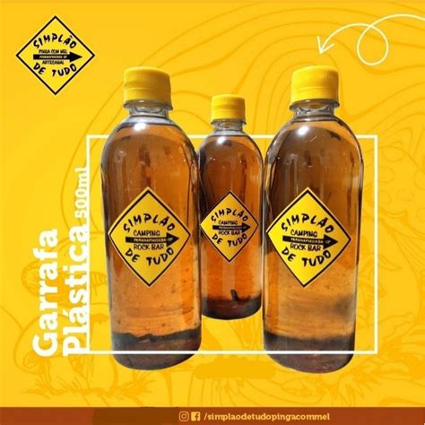 Pinga Com Mel Garrafa Plástica De 500ml Shopee Brasil