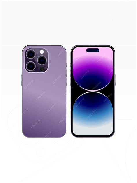 Premium Vector Iphone 14 Pro Max Vector Purple