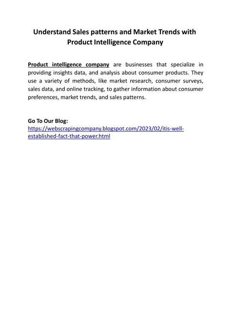 Ppt Understand Sales Patterns And Market Trends With Product