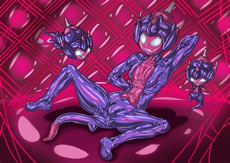 Rule 34 Alien Aroused Bags Under Eyes Blue Eyes Blue Skin Bodysuit