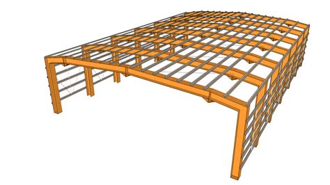 Portal Frames Mansard Span 3d Warehouse