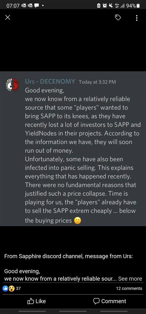Update From Urs On Discord Ryieldnodes